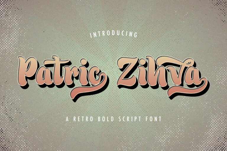 Patric Zihva - Retro Bold Script Font - StringLabs