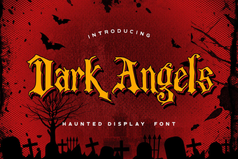 Dark Angels - Haunted Display Font - StringLabs
