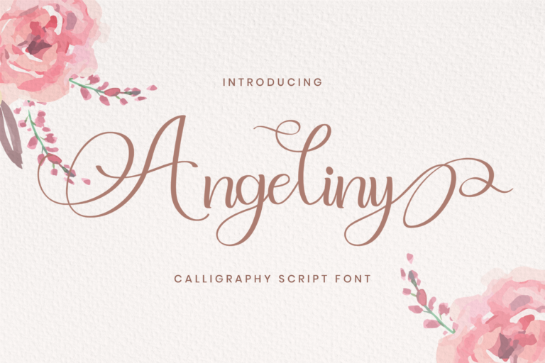 Angeliny - Calligraphy Font - StringLabs