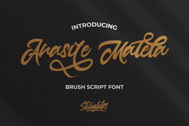 Anasite Malela - Bold Script Font - StringLabs