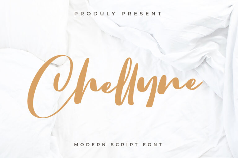 Chellyne - Modern Script Font - StringLabs