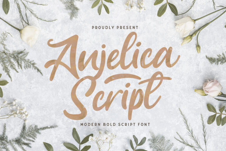 Anjelica Script - Bold Script Font - StringLabs