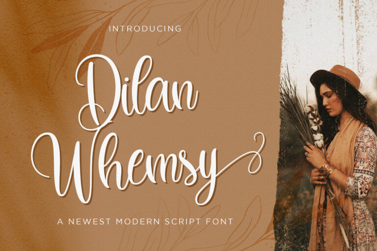 Dilan Whemsy - Modern Script Font - StringLabs