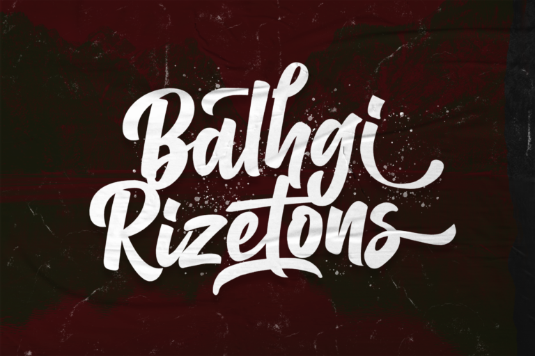 Balhgi Rizetons - Bold Script Font - StringLabs