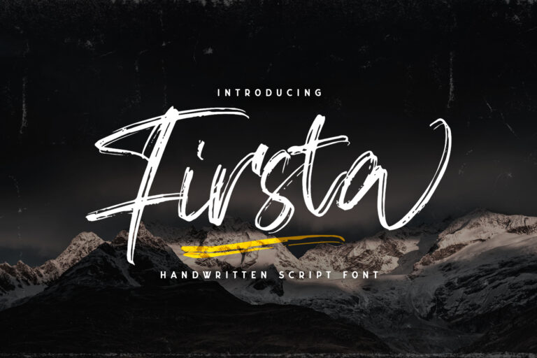 Firsta - Handwritten Font - StringLabs Firsta - Handwritten Font - StringLabs