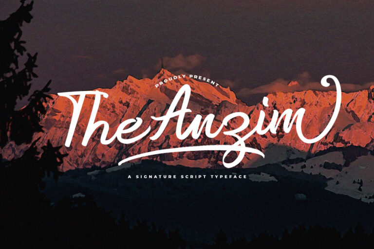 Anzim - Signature Script Font - StringLabs