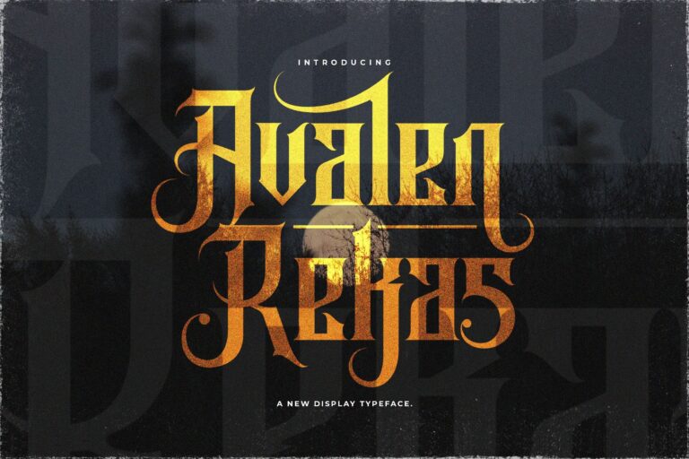 Avalen Rekas - Blackletter Font - StringLabs