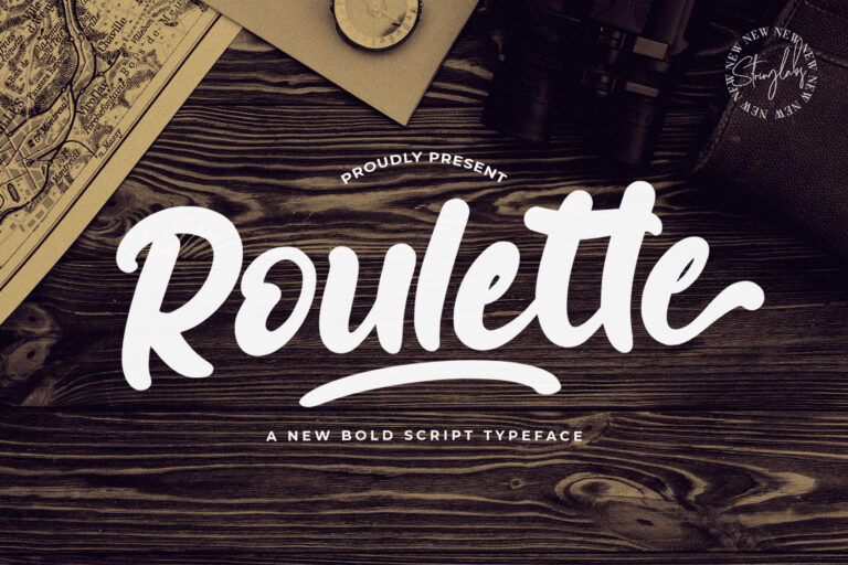 Roulette - Bold Script Font - StringLabs
