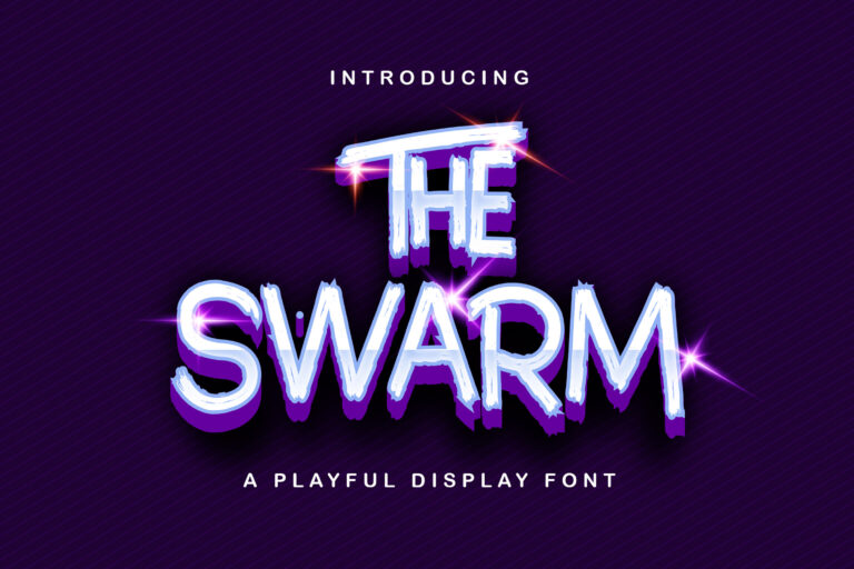 The Swarm - Playful Display Font - StringLabs