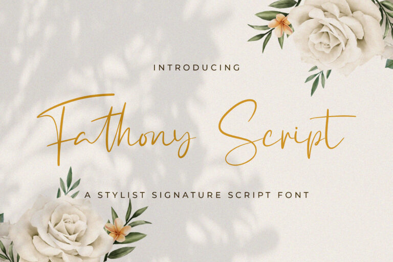 Fathony Script - Handwritten Font - StringLabs