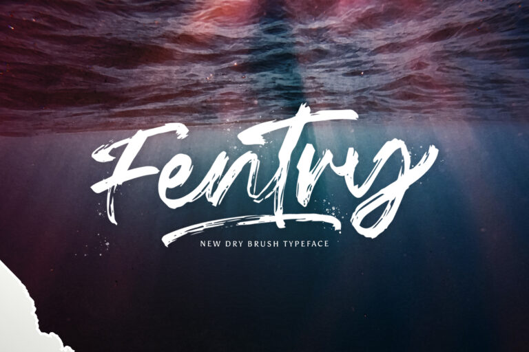 Fentry - Textured Brush Font - StringLabs