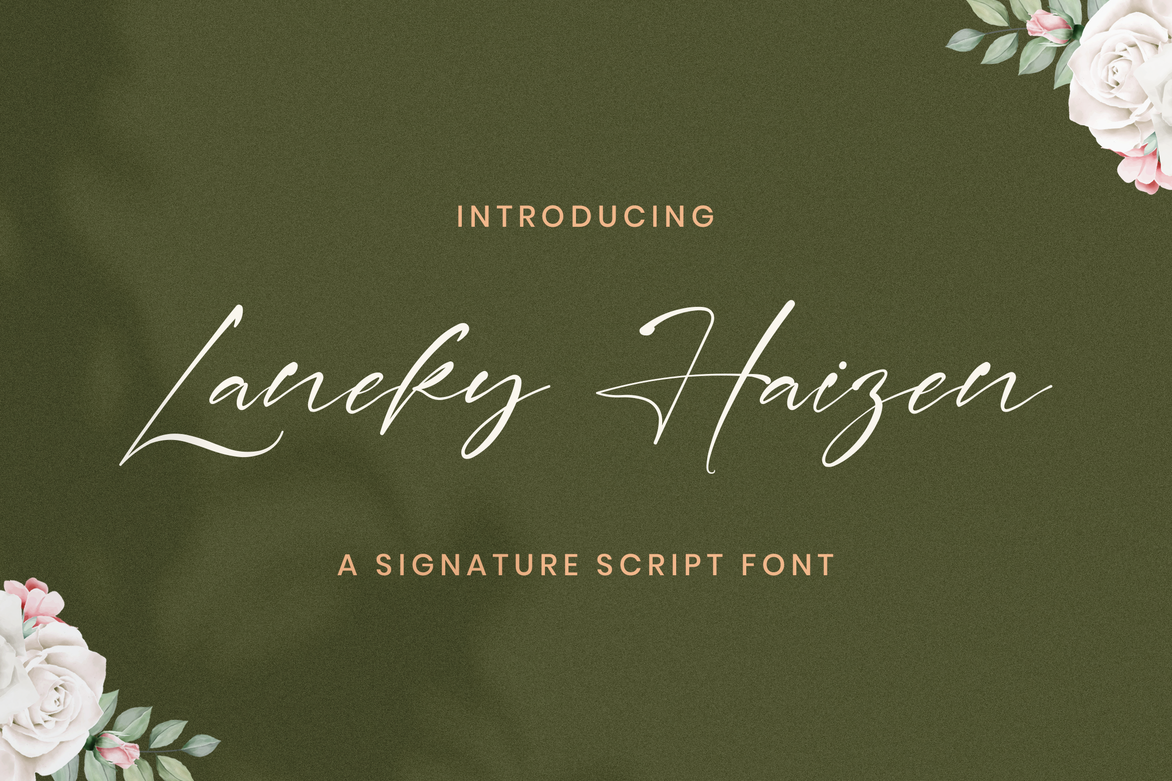 Laneky Haizen - Signature Script Font - StringLabs