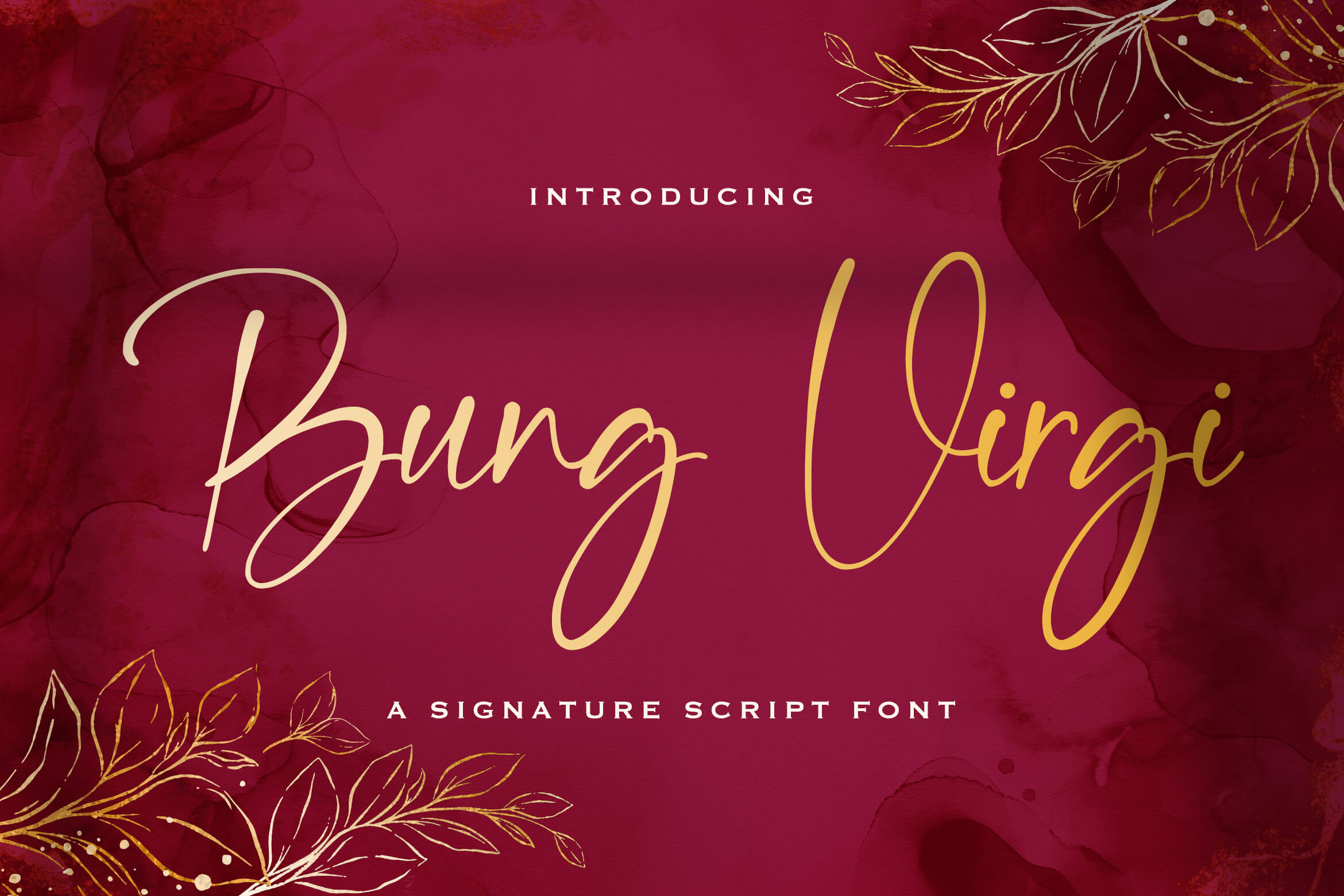 Bung Virgi - Signature Script Font - StringLabs
