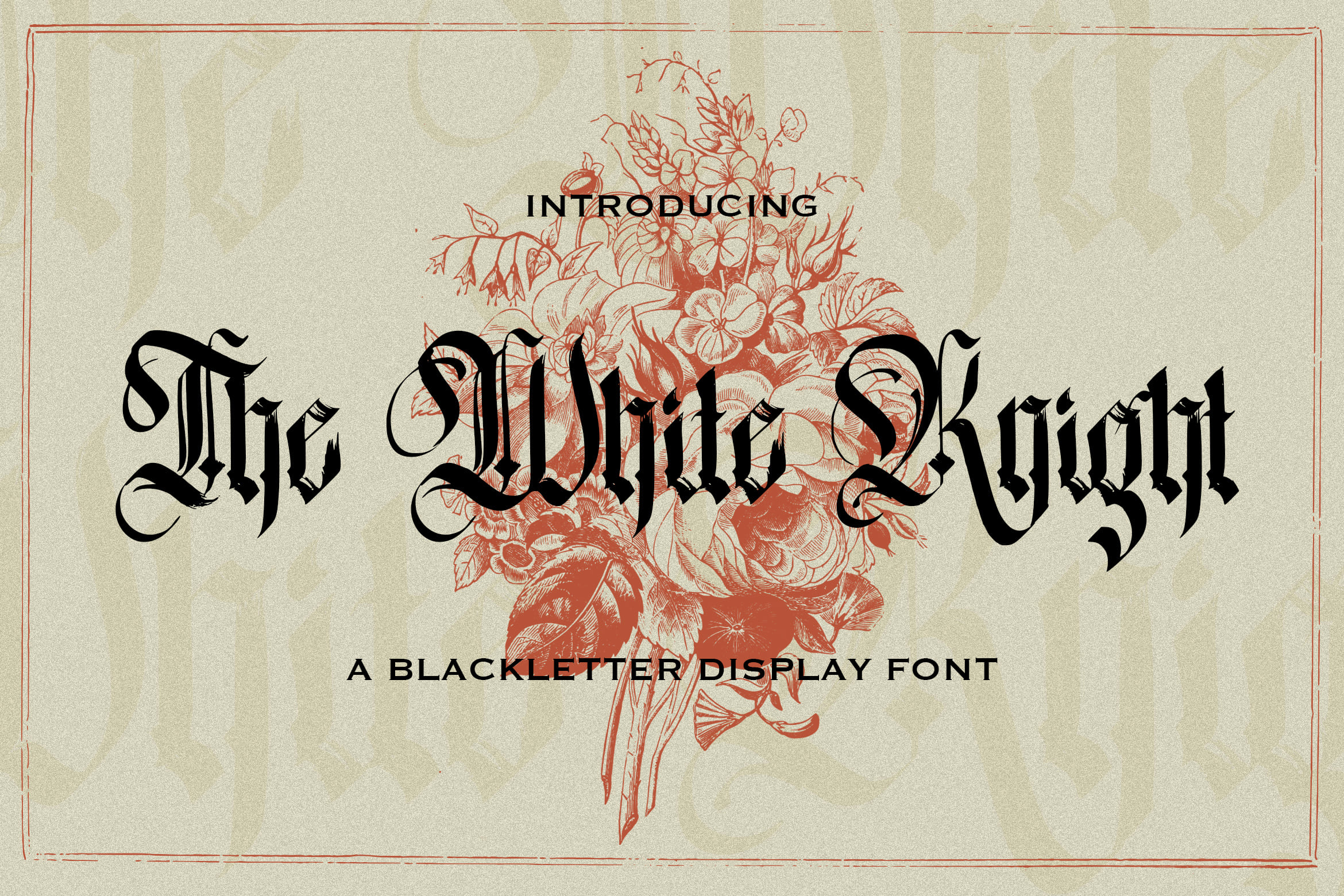The White Knight - Blackletter Font - StringLabs