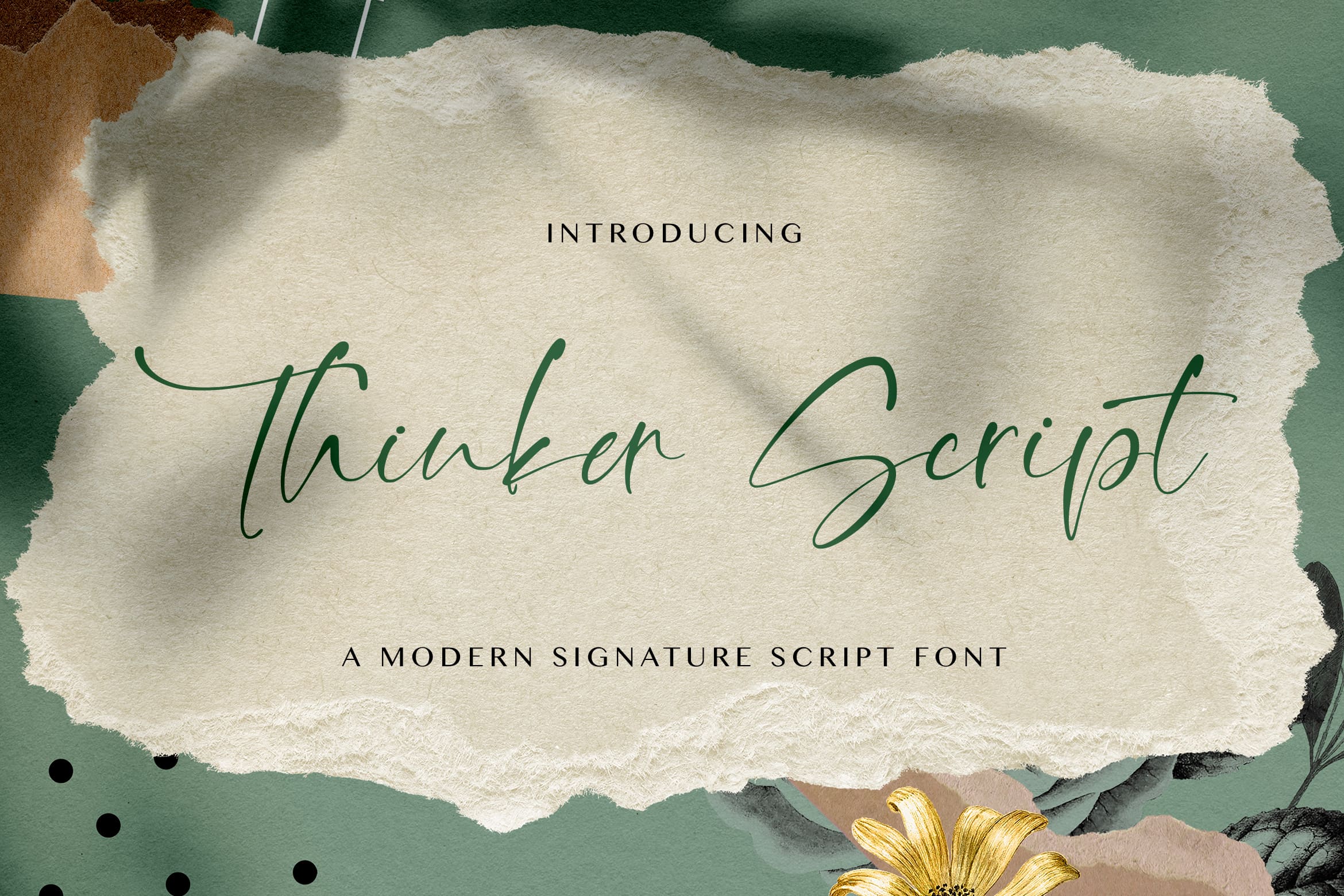 Thinker Script - Signature Font - StringLabs