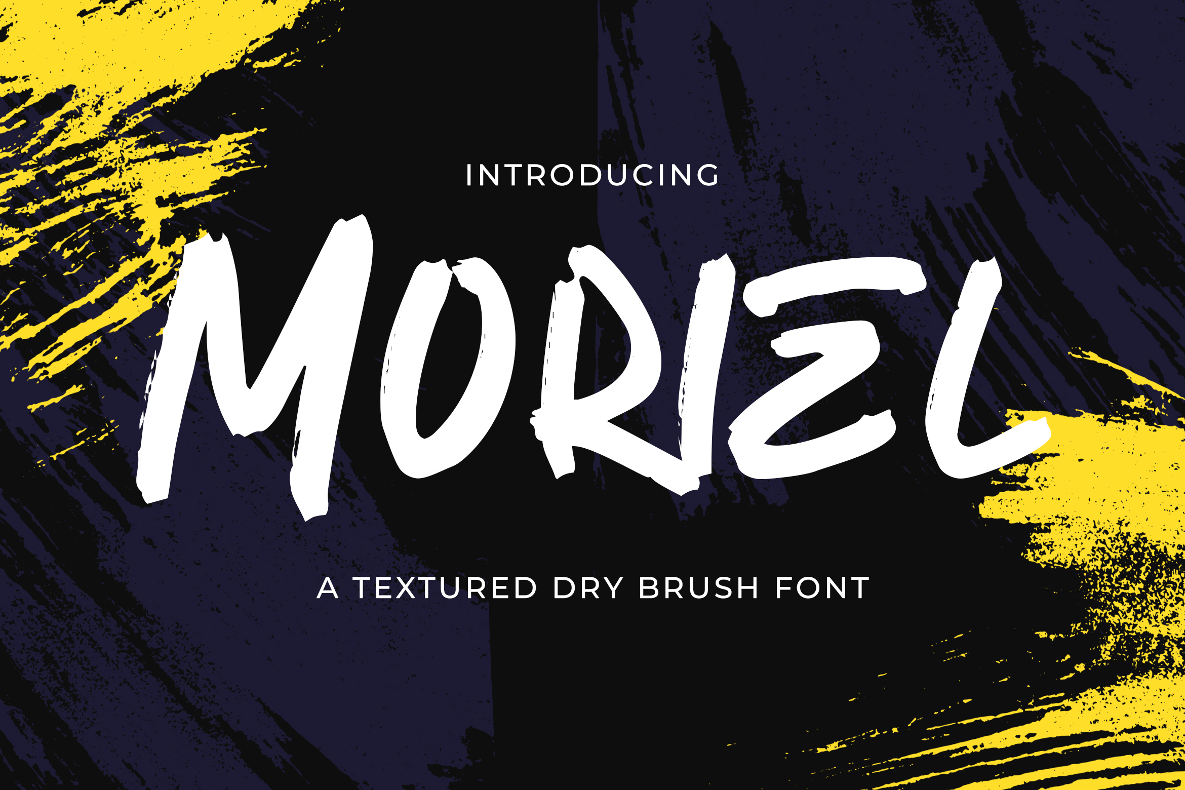 Moriel - Textured Brush Font - StringLabs