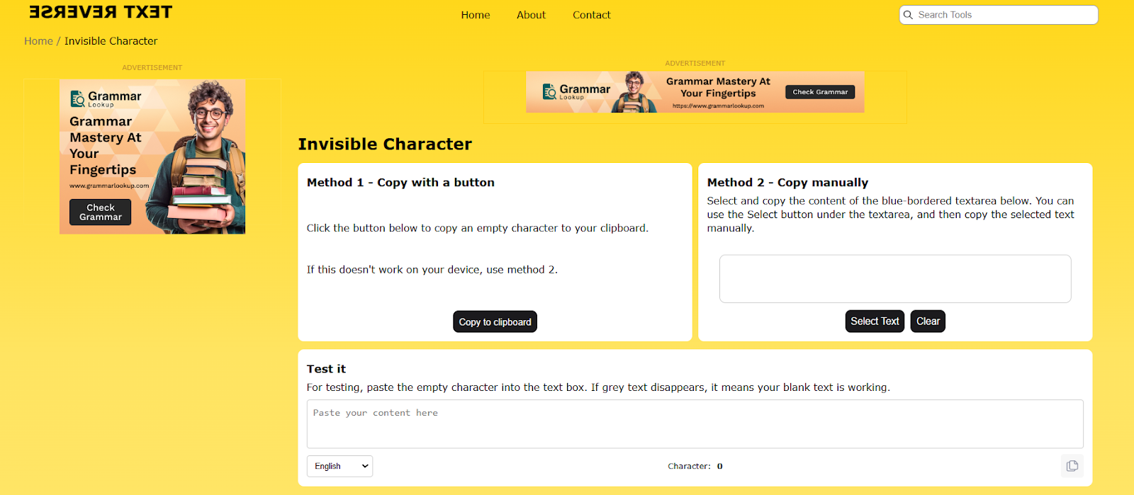 Why TextReverse.com’s Invisible Character tool Is the Best for ...